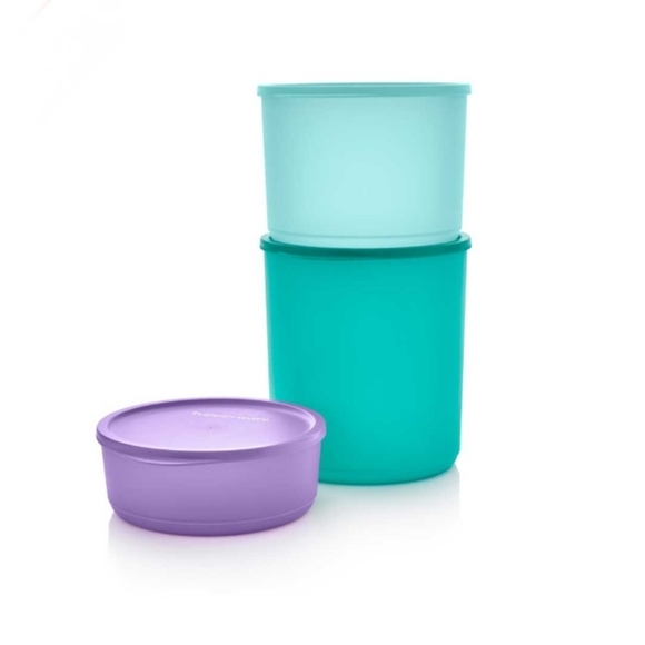 Tupperware | Kitchen | Tupperware Basic Brights 3 Piece Set New | Poshmark
